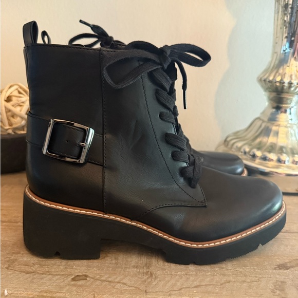 Naturalizer | Shoes | Naturalizer Black Combat Boots With Chunky Soles ...